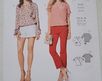 Burda Style Sewing Pattern 6632 Misses' Blouse - Etsy