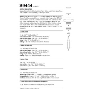 Simplicity Sewing Pattern S9444 Creative Space Décor - Etsy