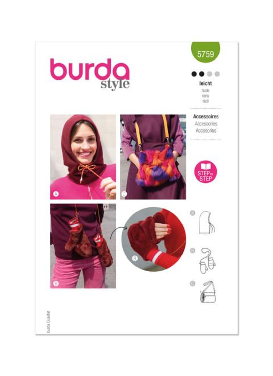 Burda Style Sewing Pattern 5759 Accessories - Etsy