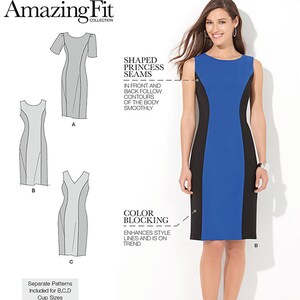 Simplicity Sewing Pattern 1586 Misses' / Women's Dress With Individual ...