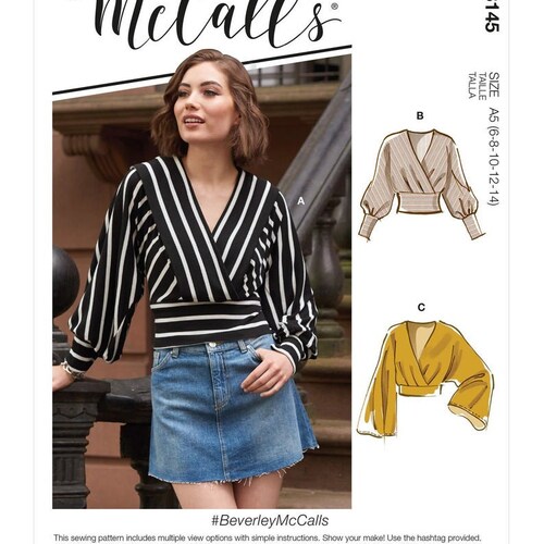 Mccall's Sewing Pattern M8145 beverleymccalls - Etsy