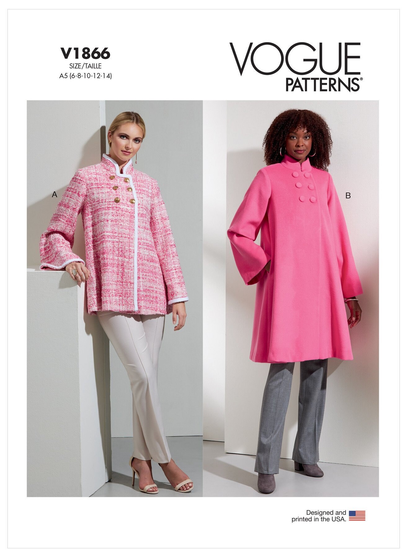 Vogue Sewing Pattern V1866 Misses' Coat - Etsy