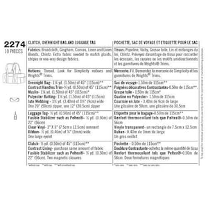 Simplicity Pattern 2274 Bags - Etsy