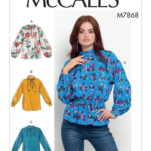 Mccall's Sewing Pattern M7838 Misses' Tops | Etsy