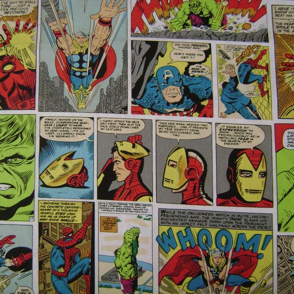 Comic Book Fabric - Etsy