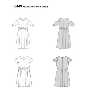 Burda Style Sewing Pattern 6449 Women's Summer Dresses - Etsy