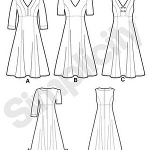 Simplicity Sewing Pattern 2247 Misses' & Plus Size Amazing Fit Dresses ...