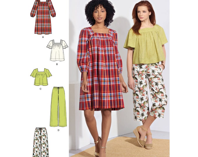 Simplicity Sewing Pattern 1446 Six Made Easy Pull on Tops and Pants or ...