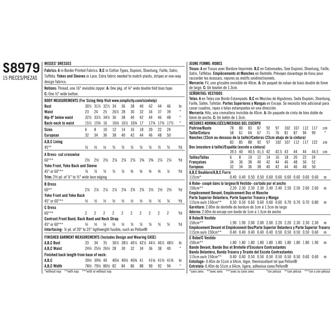 Simplicity Sewing Pattern S8979 Misses' Classic Halloween - Etsy