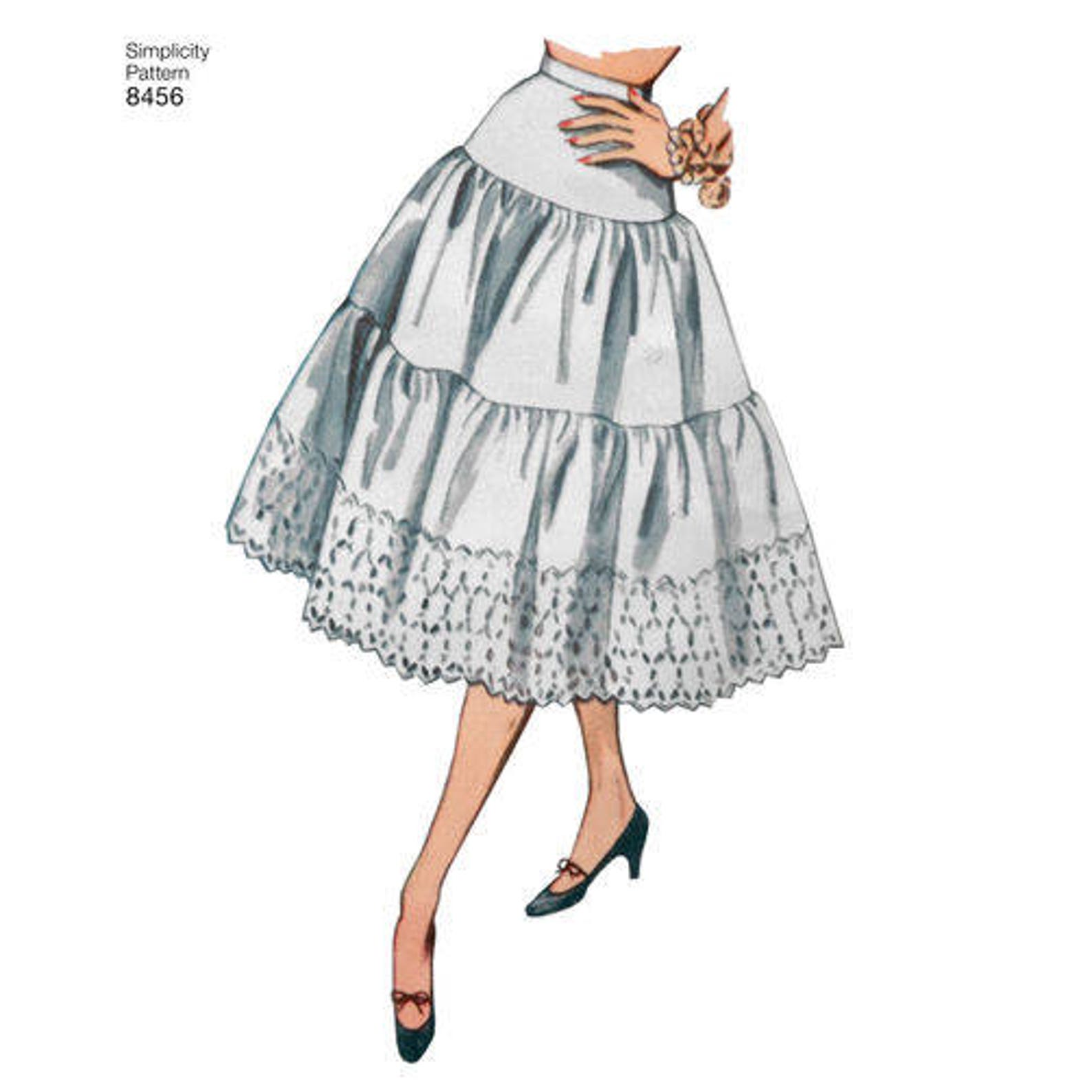 Simplicity Sewing Pattern 8456 Misses' Vintage Petticoat - Etsy