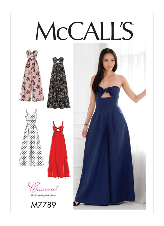 Mccall's Sewing Pattern M7789 Misses' Dresses and - Etsy