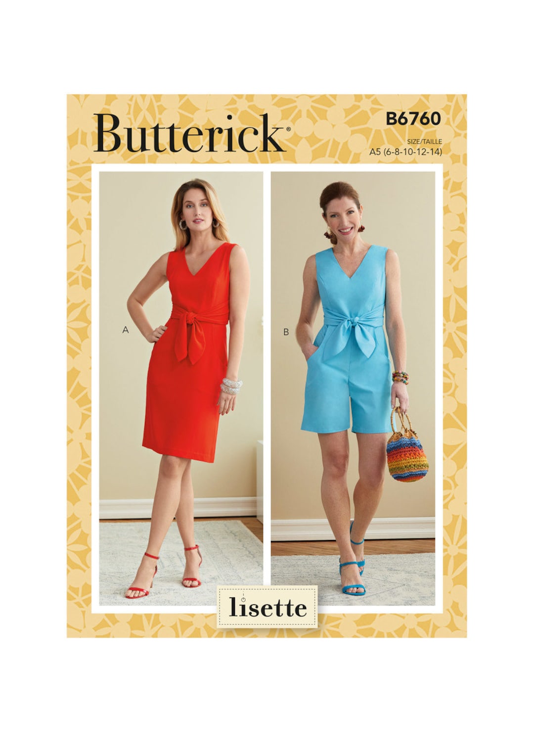 OUT of PRINT Butterick Sewing Pattern B6760 Misses' Dress & Romper - Etsy