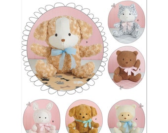 Simplicity Sewing Pattern S9360 Plush Animals - Etsy