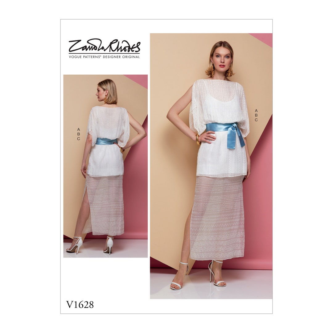 OUT of PRINT Vogue Sewing Pattern V1628 Misses' Special Occasion Dress ...