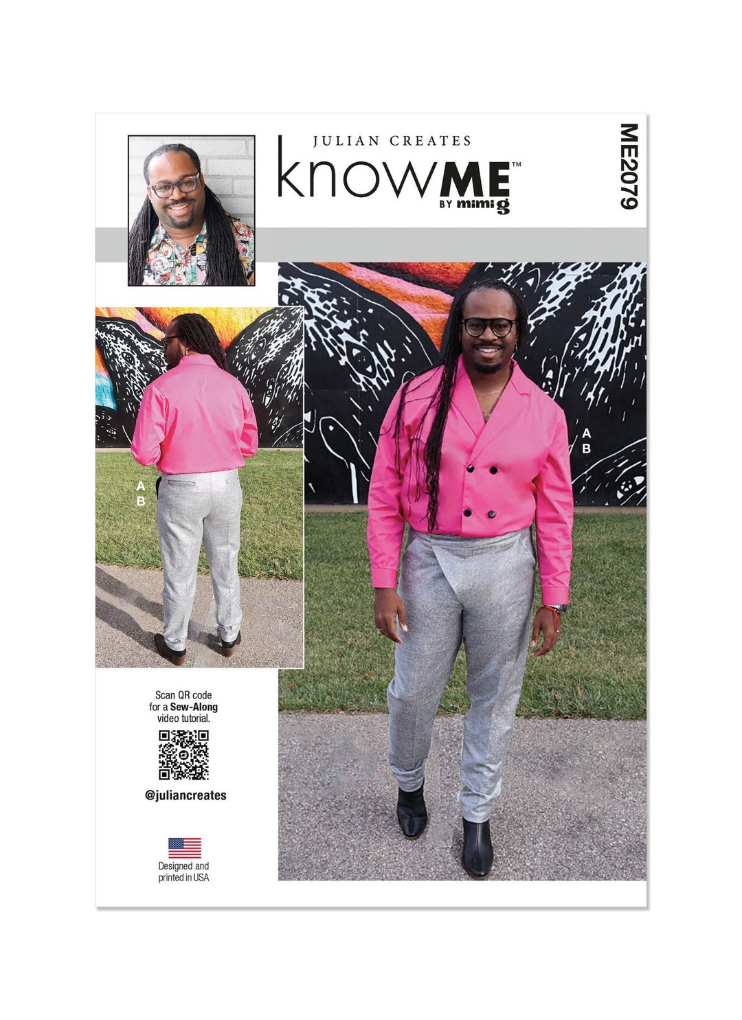 Know Me Sewing Pattern ME2079 Men's Shirt and Pants by Julian Creates ...