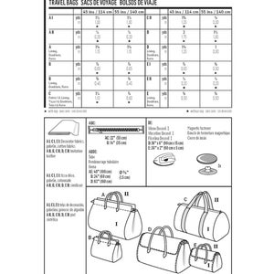 Burda Style Sewing Pattern 7119 Travel Bags - Etsy