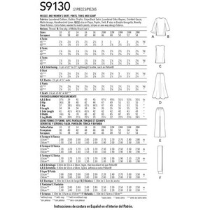 Simplicity Sewing Pattern S9130 Misses' and Women's Tops and Bottoms - Etsy