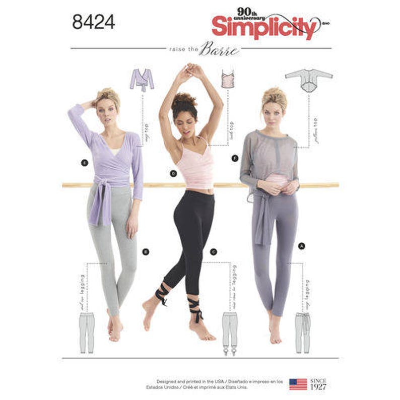 Simplicity Sewing Pattern 8424 Misses' Knit Leggings in - Etsy
