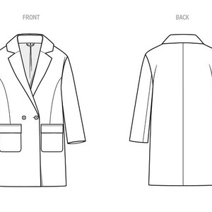 Simplicity Sewing Pattern S9854 Misses' Lined Coat for American Sewing ...