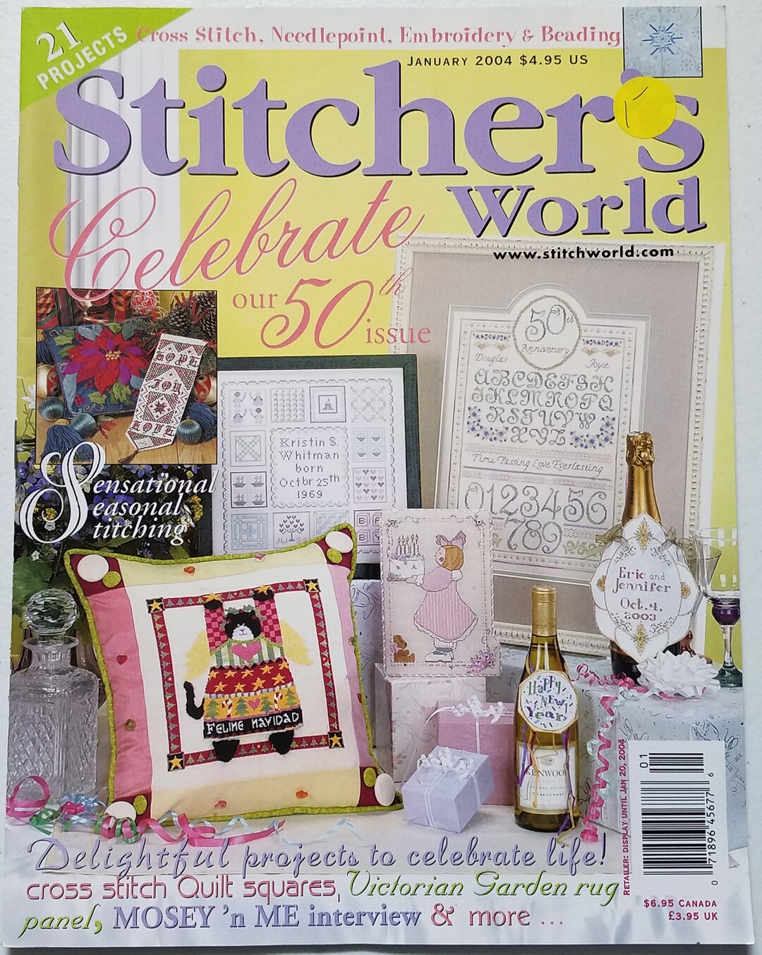 Stitcher's World Magazine - January 2004 - Etsy