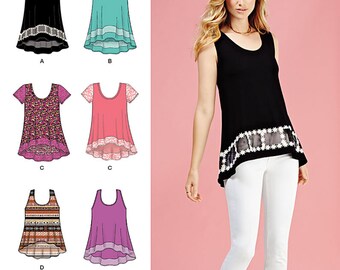 Simplicity Sewing Pattern S9451 Misses' Knit Tops | Etsy