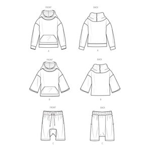 Know Me Sewing Pattern ME2023 Men's Hoodie and Shorts by - Etsy