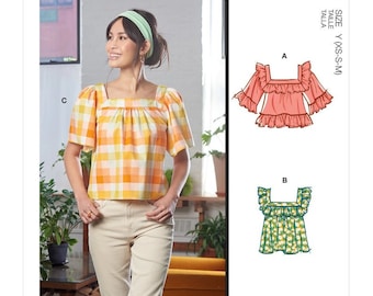Mccall's Sewing Pattern M7325 Misses' Gathered Tops and Tunic - Etsy