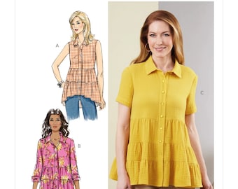 Butterick Sewing Pattern B6687 Misses' Top - Etsy