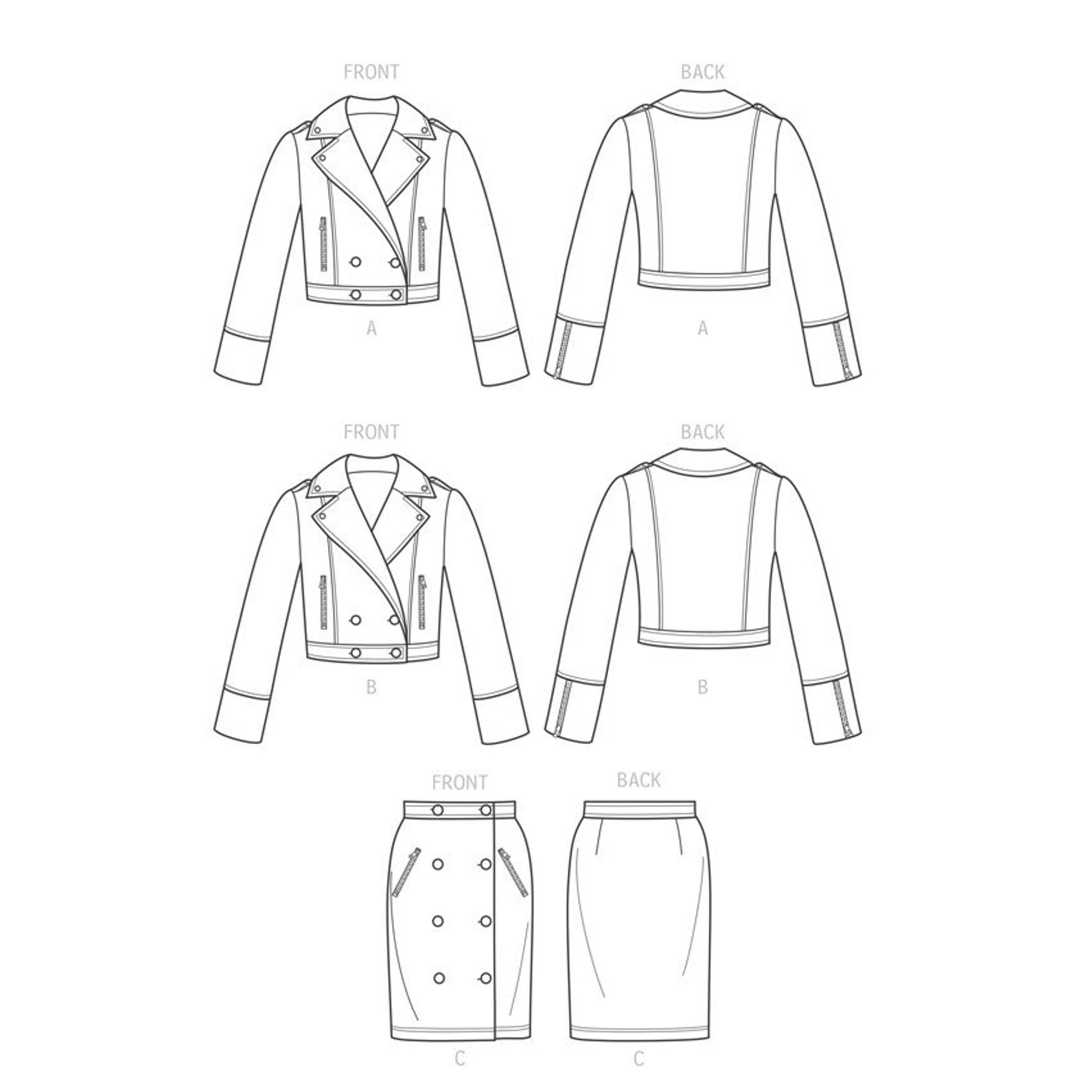 Simplicity Sewing Pattern S9638 Misses' Jackets and Skirt by Mimi G - Etsy