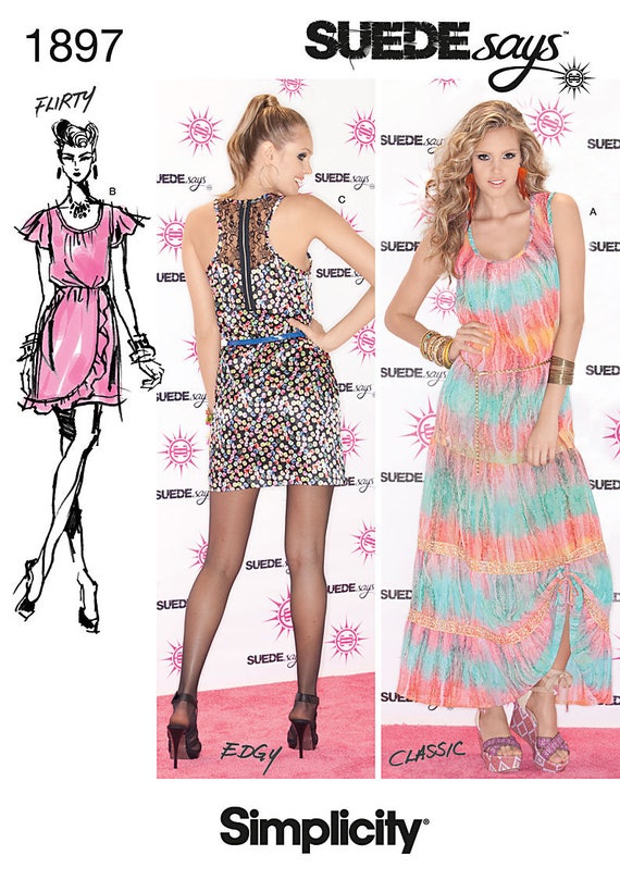 OUT of PRINT Simplicity Sewing Pattern 1897 Misses' / Miss | Etsy