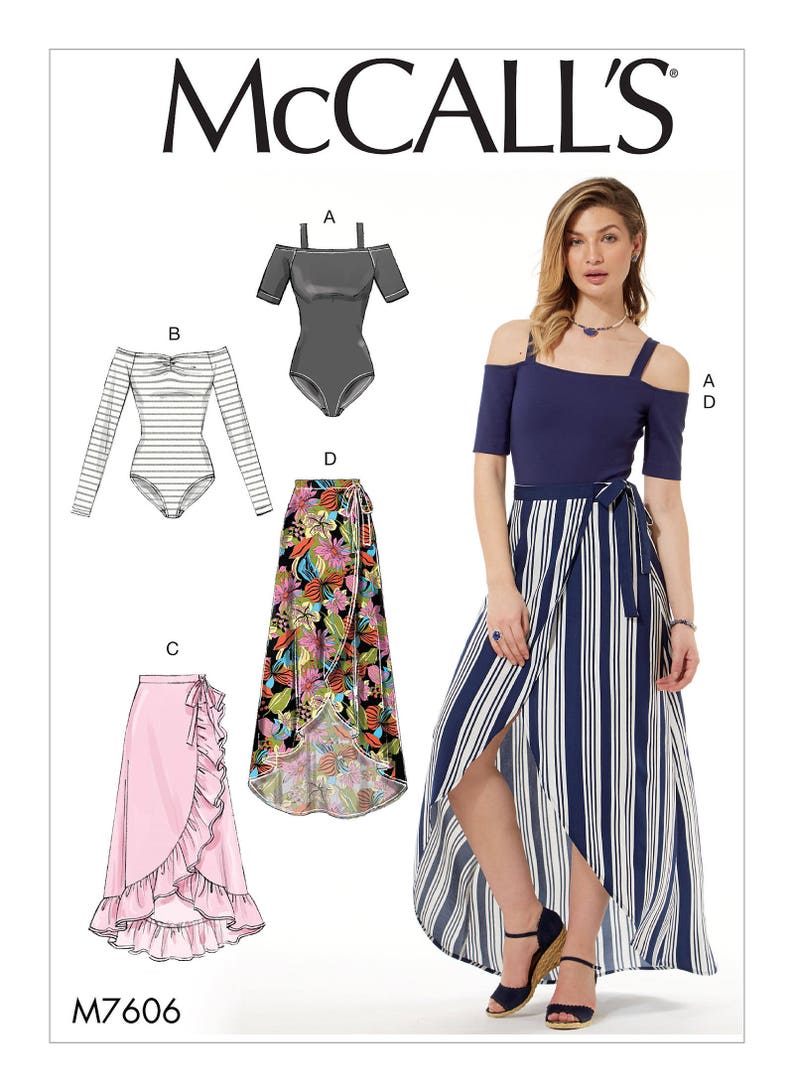McCall's Sewing Pattern M7606 Misses' Off-the-Shoulder | Etsy