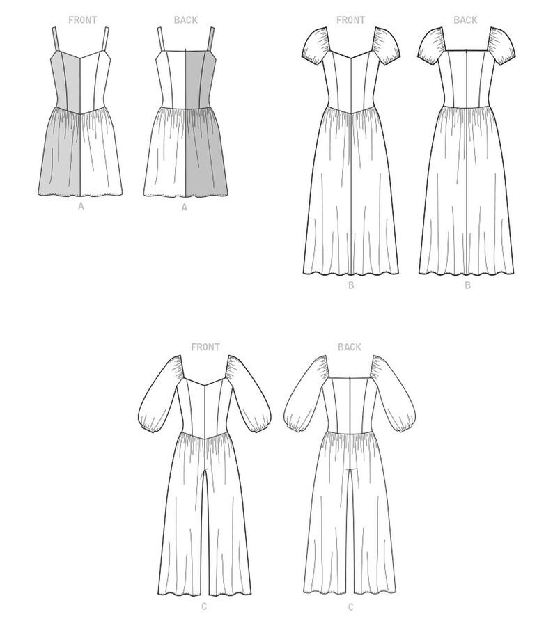 Mccall's Sewing Pattern M8209 Misses' & Women's Dresses and Jumpsuit - Etsy