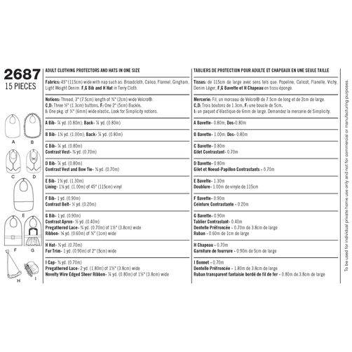Simplicity 2687 Pattern