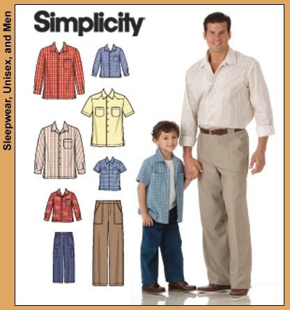 Simplicity Sewing Pattern 4760 Boys' and Men's Pants and Shirt - Etsy