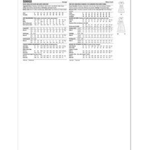 Simplicity Sewing Pattern S9950 Simplicity Sewing Pattern Misses' Dress ...