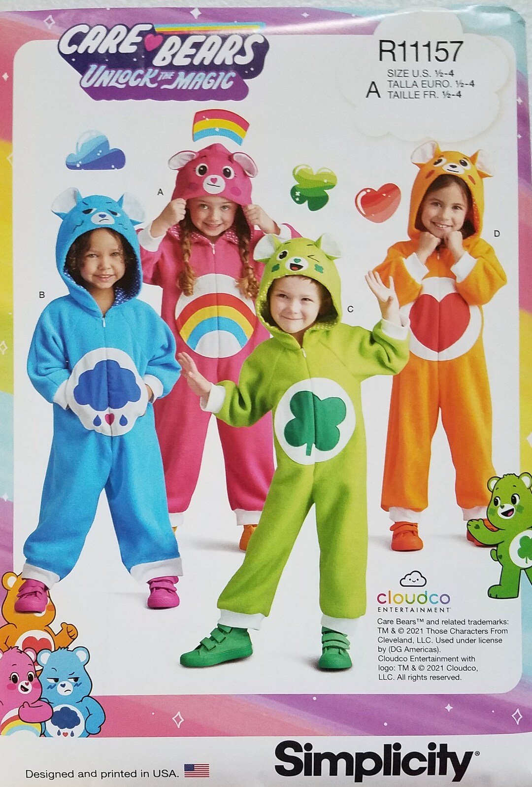 Simplicity Sewing Pattern 9347 Toddler's Animal Costume - Etsy