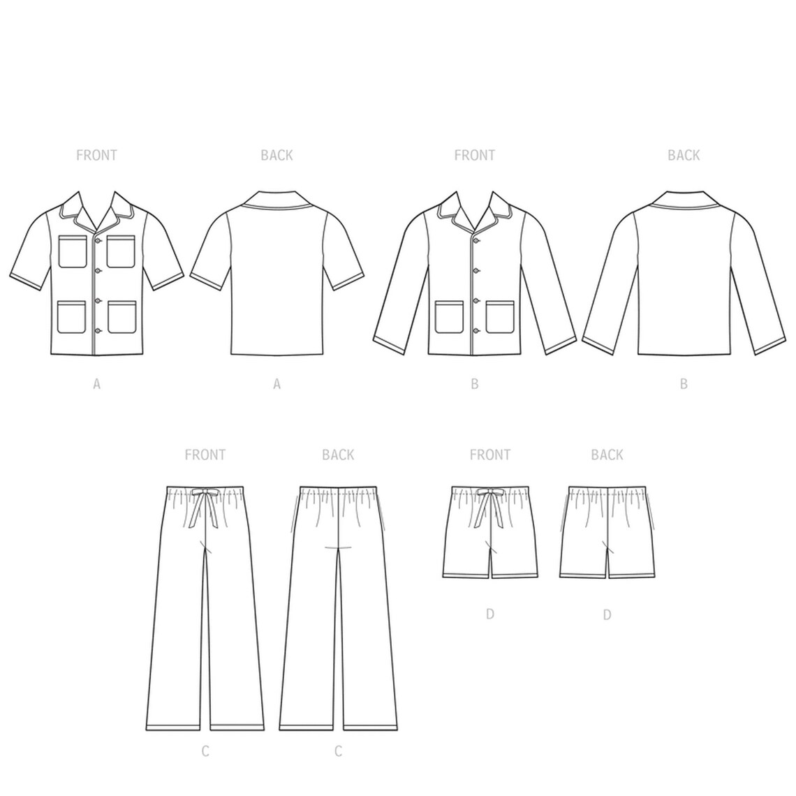 Mccall's Sewing Pattern M8262 Men's Pajamas - Etsy