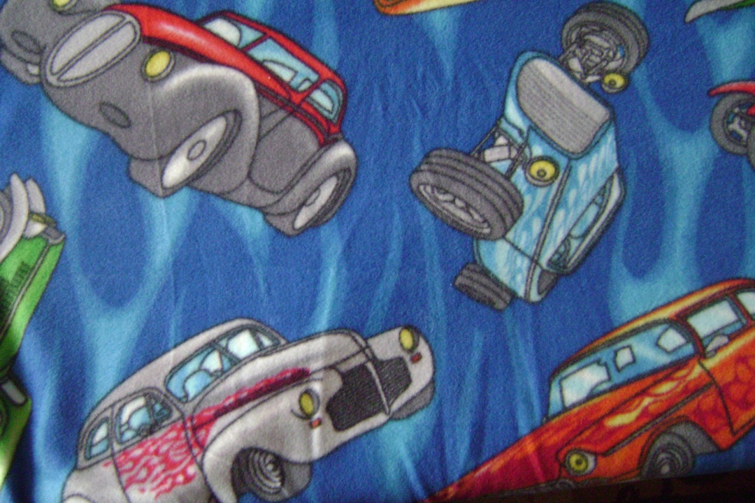 Vintage Cars Fleece Fabric (1 Yard 11 Inches) - Etsy