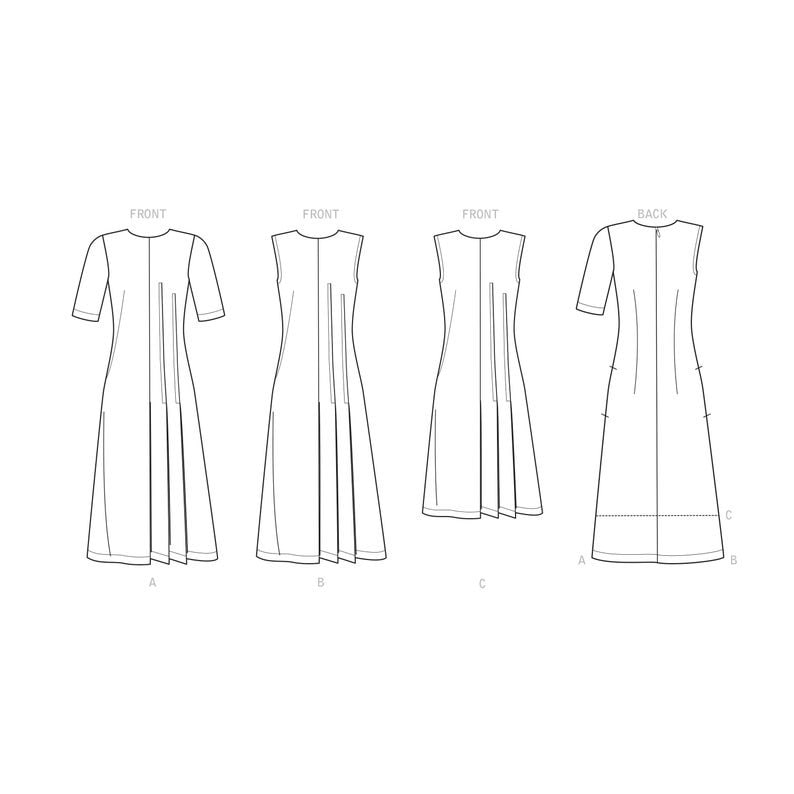 Simplicity Sewing Pattern S9223 Misses' Pleated Dress - Etsy