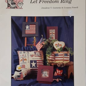 Let Freedom Ring Counted Cross Stitch Instruction Booklet - Etsy