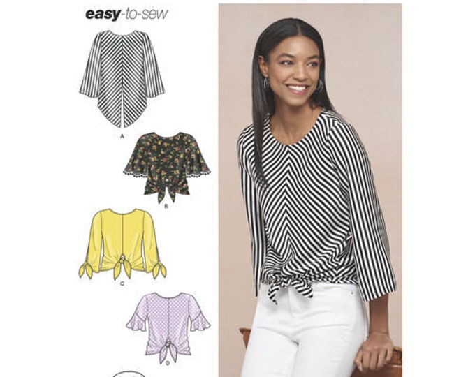 Simplicity Sewing Pattern 8601 Misses' Pullover Tops - Etsy