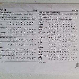 Butterick Sewing Pattern B6923 Misses' Dress and Bolero Jacket - Etsy