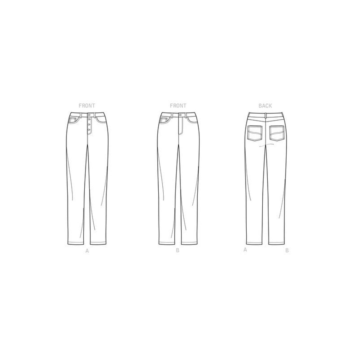 Simplicity Sewing Pattern S9266 Misses' & Women's Vintage Jeans With ...