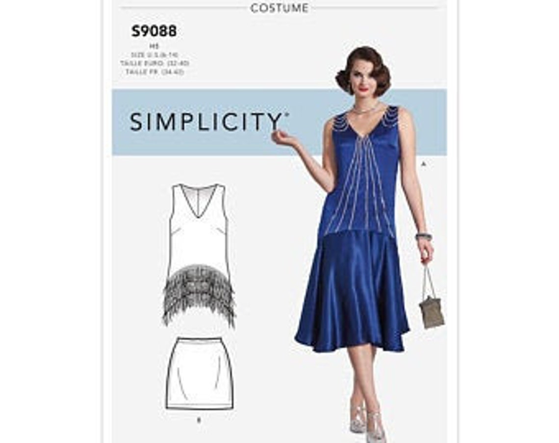 Simplicity Sewing Pattern S9088 Misses' Flapper Costumes | Etsy