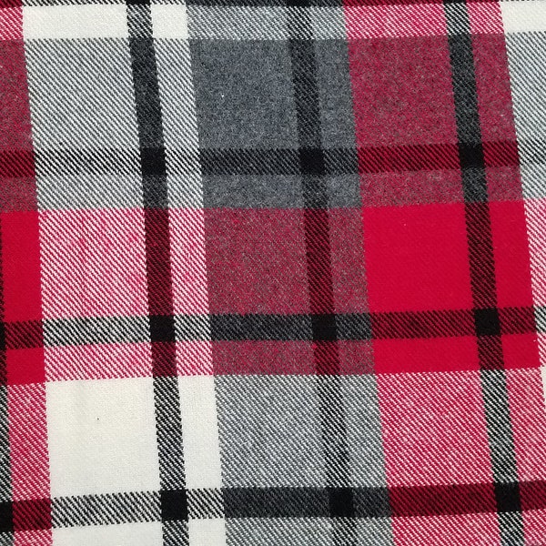 Red Gray Fabric - Etsy