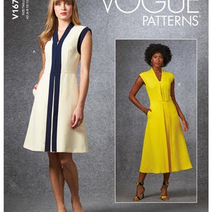 Vogue Sewing Pattern V1671 Misses' Dress - Etsy