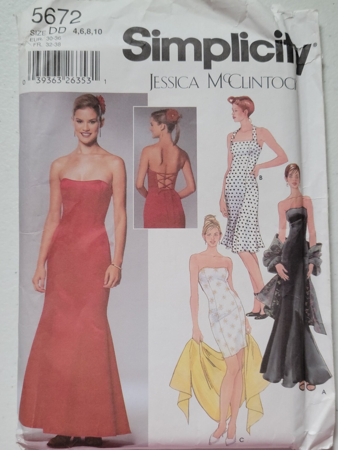 OUT of PRINT Simplicity Sewing Pattern 5672 Misses' Dress in Three ...