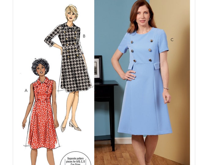 OUT of PRINT Butterick Sewing Pattern B5987 Misses' Dress - Etsy