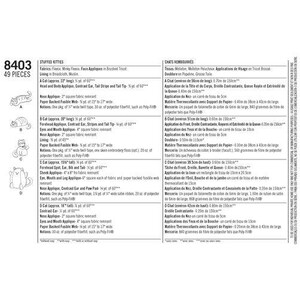 Simplicity Sewing Pattern 8403 Stuffed Kitties - Etsy