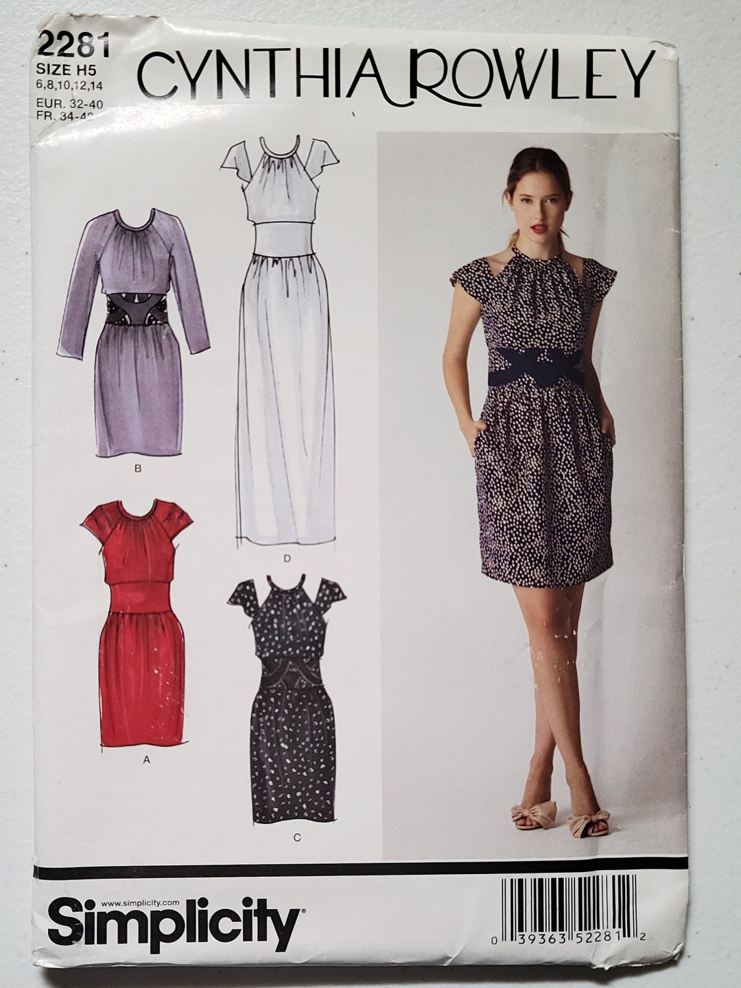 OUT of PRINT Simplicity Sewing Pattern 2281 Misses' Dress - Etsy